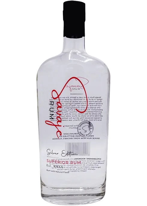 Savaje Rum Silver Edition 750ml - beaqle.com